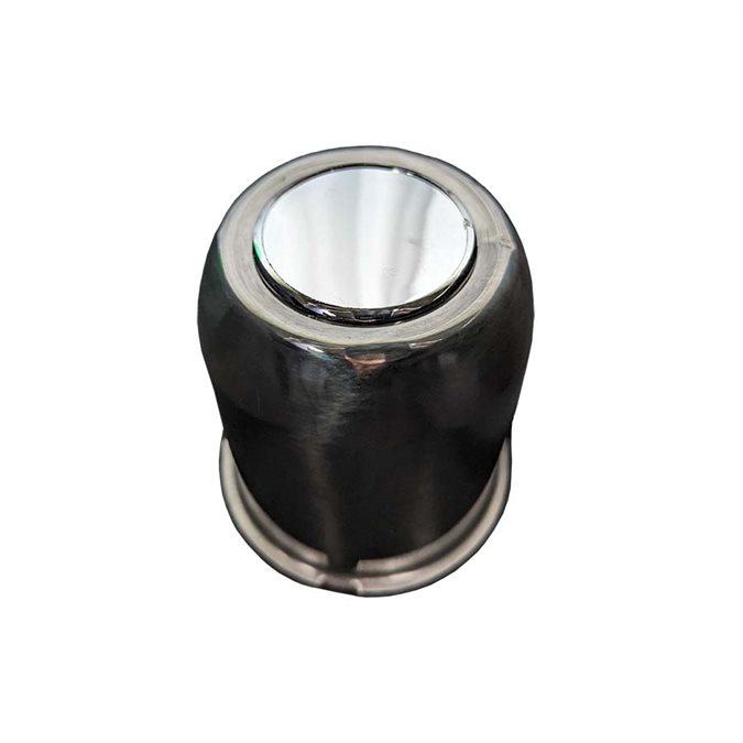 CENTER CAP 3.75" STAINLESS STEEL OPEN END