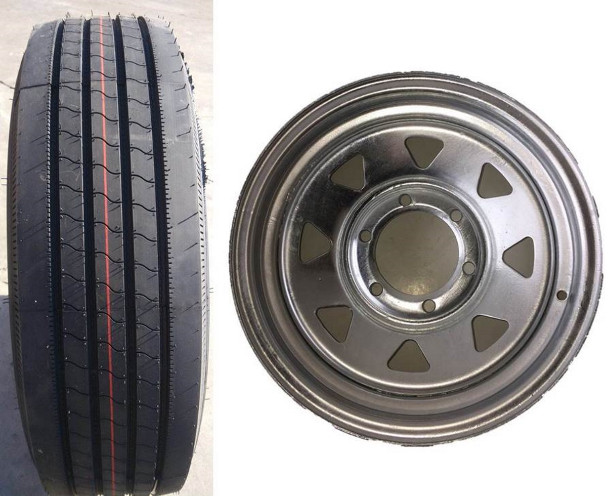 ASSY.225 / 75-R15 12PR 6H / 5.5" GALV SPOKE ALL STEEL FREEDOM